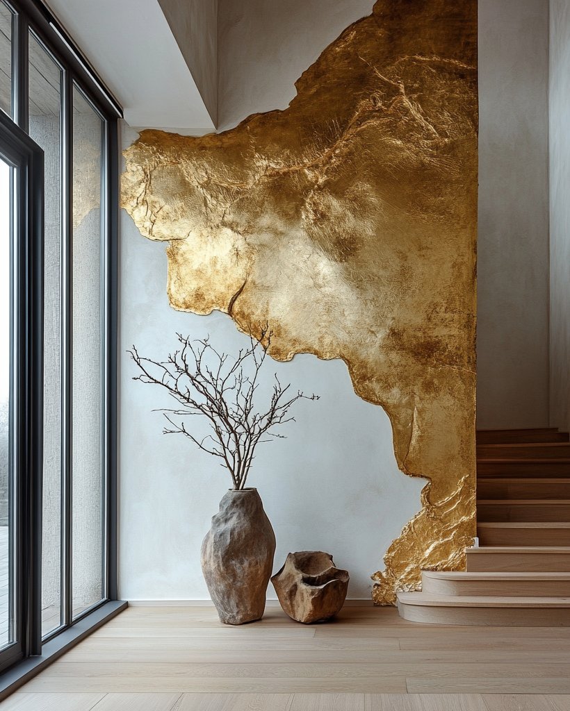 Custom Gold Leaf Murals | Hand-Applied Luxury Wall Art by mural artist ...