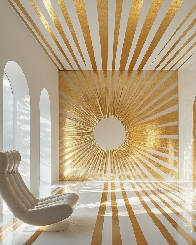 Custom Gold Leaf Murals | Hand-Applied Luxury Wall Art by mural artist ...