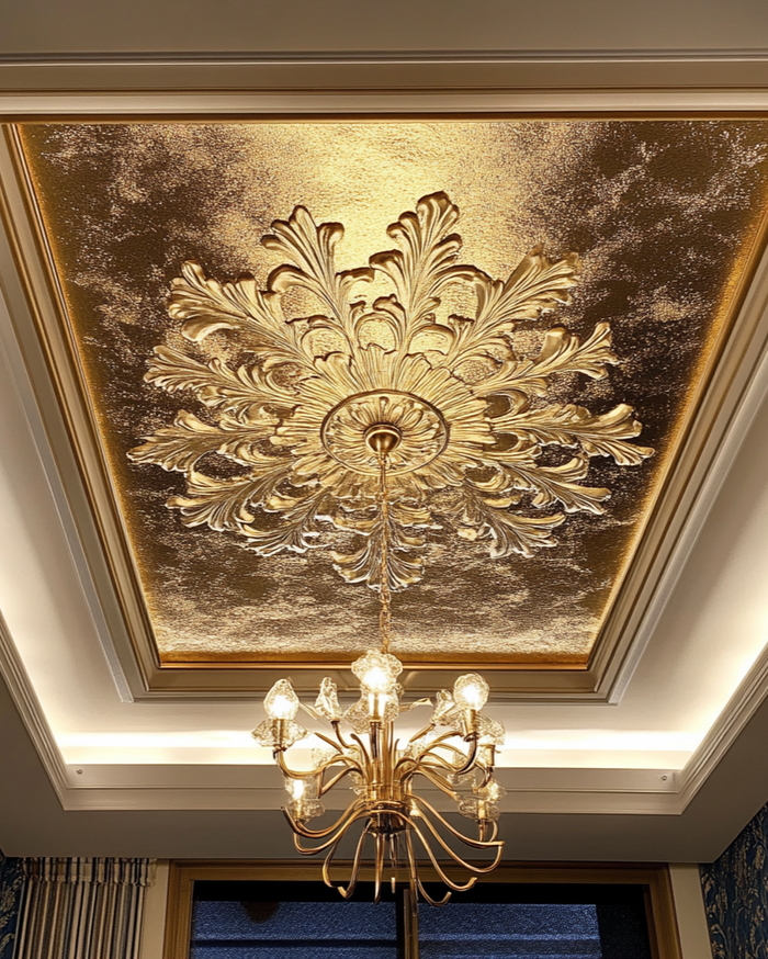 Custom Gold Leaf Murals | Hand-Applied Luxury Wall Art by mural artist ...