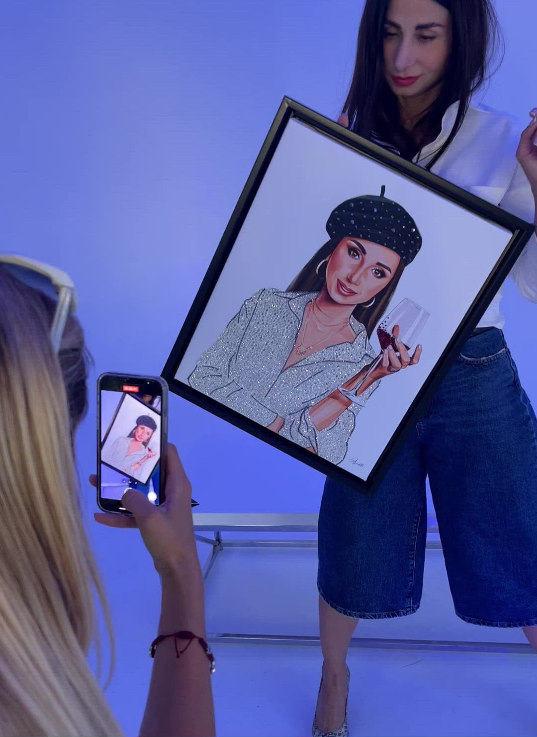 Customize Crystal Shiny Portrait By Your Photo With Original Swarovski ...