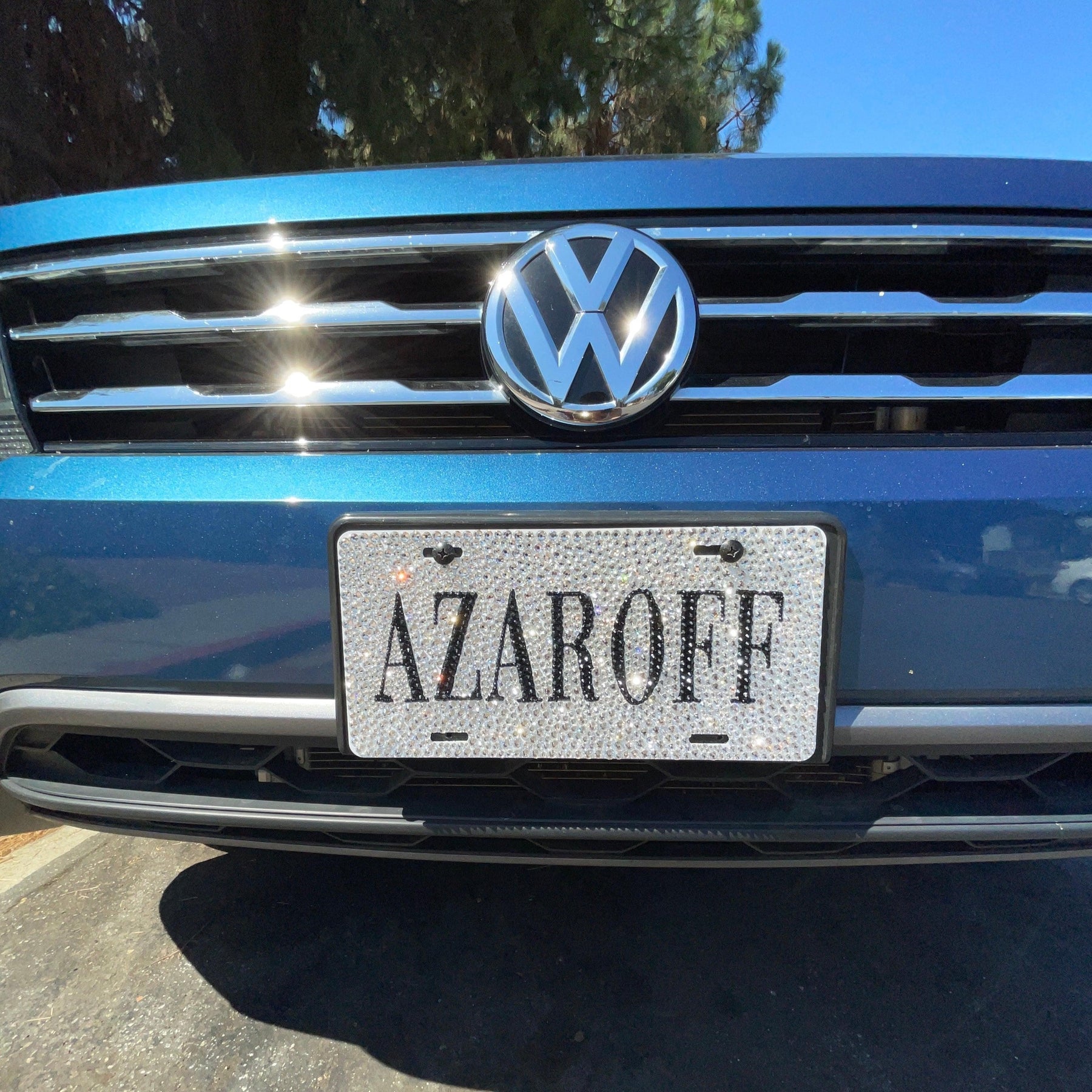 Customize Crystal Bling Sparky License Plate with Original Glitter ...